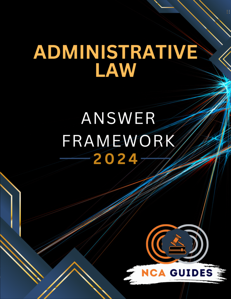 Administrative Law Answer Framework | NCA Tutoring & Exam Prep.