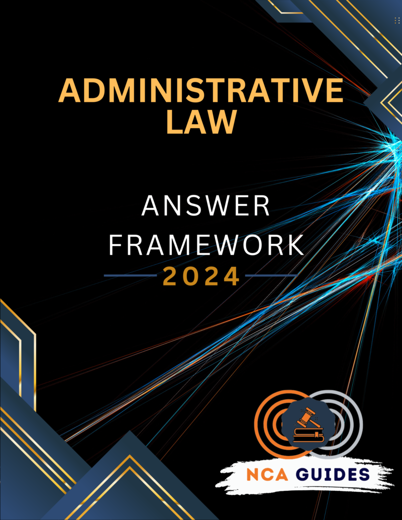 Administrative Law Answer Framework | NCA Tutoring & Exam Prep.
